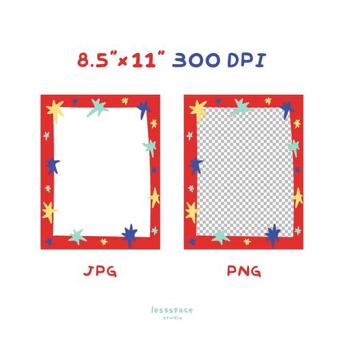 8 Bright & Fun Colorful Frame Borders! by lessspace studio | TPT
