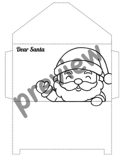 Letter to Santa Craft & Writing Activity | Christmas Writing Prompts
