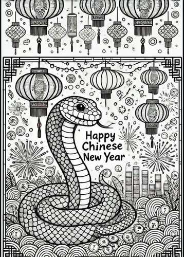 Chinese New Year Coloring Pages | Lunar New Year Coloring Pages ...