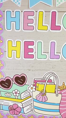 Summer Reading Bulletin Board Beach Books End of Year Decor & Library ...