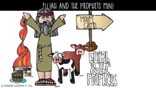 Elijah and the prophets clip art, Bible Mini by Melonheadz Clipart