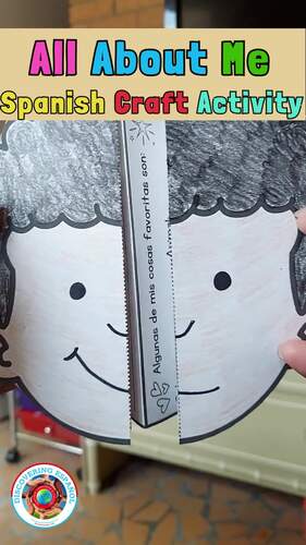 All About Me Spanish Craft Activity by Discovering Espanol | TPT