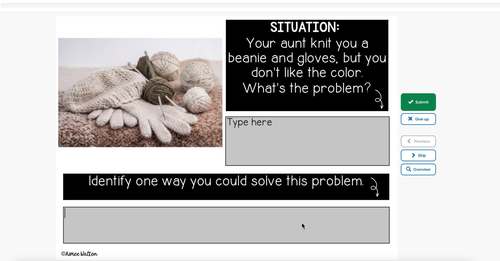 Christmas Problem Solving Speech Therapy Boom Cards™ by Aimee Walton