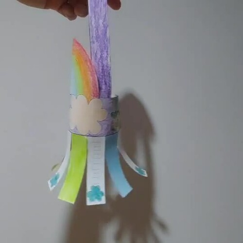 St.Patrick's Day Windsock Craft Word I Spring Rainbow Windsock Craft Word