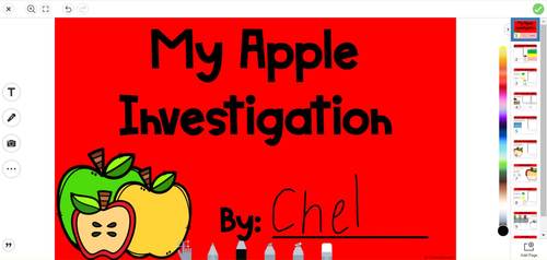 Seesaw Apple Investigation by Created by Chelsea | TPT