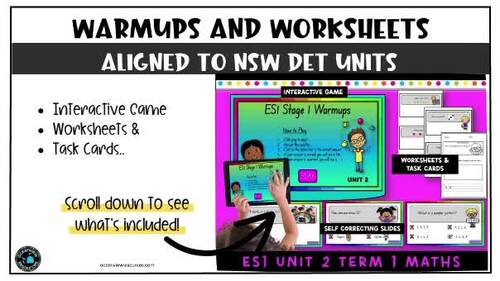 NSW DET Unit 3 ES1, Daily Warmups, worksheets and Interactive self ...