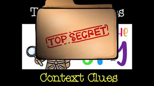 Text Detectives: Spot the Spy Context Clues Game *Free Video in Preview*
