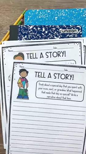 May Writing Prompts | Spring Activities with Digital by Think Grow Giggle