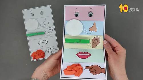 Five Senses Craft by 10 Minutes of Quality Time | TPT