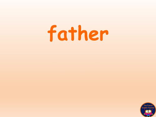 LE VOCABULAIRE DE LA FAMILLE - POWERPOINT on family vocabulary in French