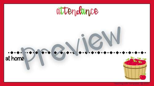 Daily Attendance Sign In Chart - Promethean Flipchart ActivInspire ...