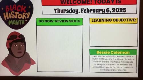 February Agenda Slides - Black History Month - Daily Schedule Template ...