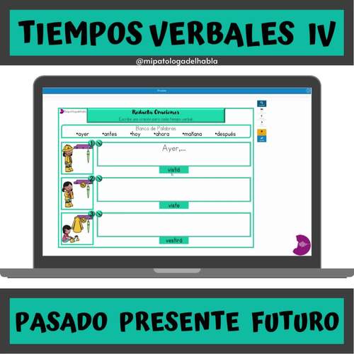 Tiempos Verbales Pasado Presente Futuro Verbos Nivel IV Verb Tenses Spanish