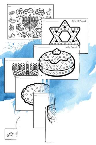 Hanukkah Crown Craft & Dot Dab Art Pages | Preschool & Kindergarten ...