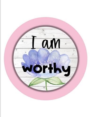 Modern Farmhouse Affirmation Station Display Calming Watercolor ...