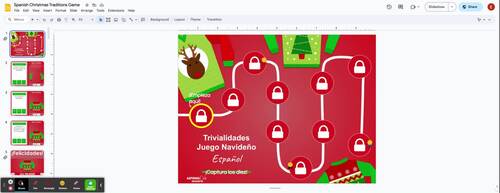Spanish Christmas Traditions Trivia Ugly Sweater Google Game | TPT