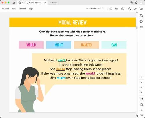 ESL Upper Intermediate Lesson: Review the Modal Verbs in General