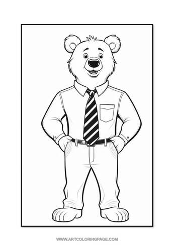 Bear Coloring Pages for Kids Vol 1 – 100 Adorable Designs for Creative Fun!