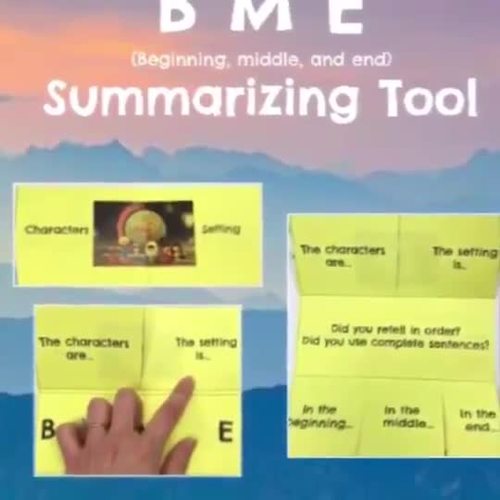 BME Summary- Sequence then Summarize by Make No Little Plans | TPT