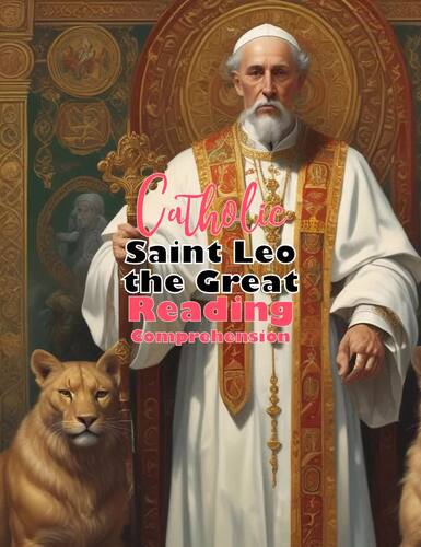 Saint Leo the Great BUNDLE: Reading Comprehension, Word Search ...