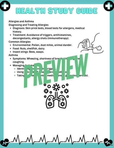 Noncommunicable Diseases Review and PDF Study Guide | Health | FACS