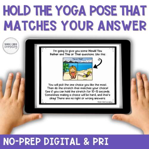 Summer Would You Rather Yoga Pose Cards for an End of Year Classroom ...