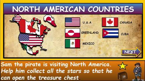 North American Countries: Google Slides, Distance Learning + PPT + 2 ...