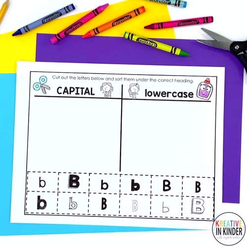 Alphabet Capital and Lowercase Matching Worksheets Phonics | TPT