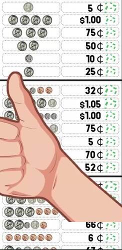 Lets "SYNC UP"- Partner Pairing Cards - Game Practicing COUNTING MONEY ...