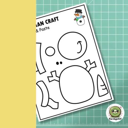 Build a Snowman Paper Craft | Winter Fine Motor Skills Activity (No Prep)