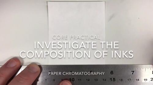 Paper Chromatography - Investigating the Composition of Ink | TPT