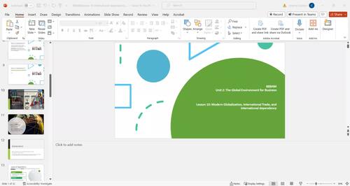 BBB4M INTERENATIONAL BUSINESS Modern Globalization, Int'l Trade ...
