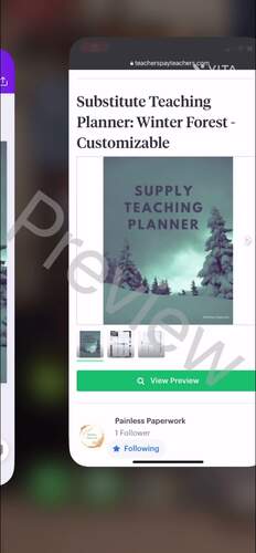 Substitute Teaching Planner: Winter Forest - Customizable by Painless ...