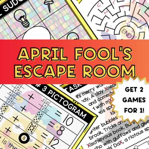 April Fool's Day Escape Room, Escape Room Game, Escape Rooms, Games for ...