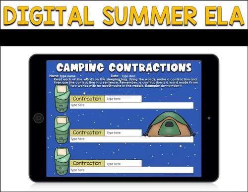 End of Year & Summer Activities Reading Writing Grammar Digital Slides ...
