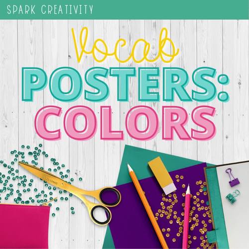 Vocabulary Anchor Charts: Color Vocabulary Posts, Synonyms for Creative ...