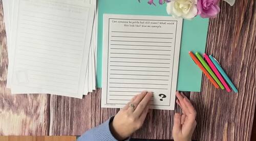 Middle School Manners Daily Writing Prompts - 40 SEL Journal Printable ...