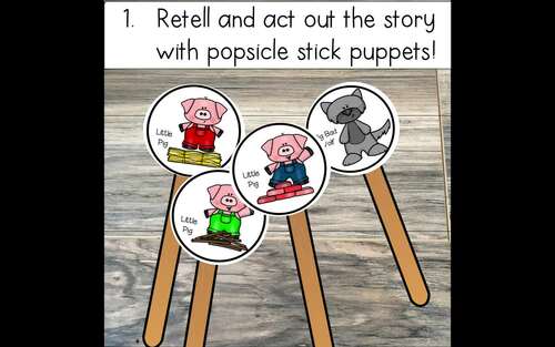 Three 3 Little Pigs Carpet Time Activities | Preschool | Kindergarten Homes