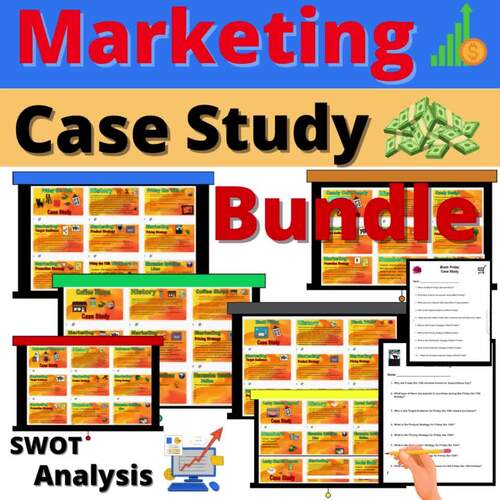 Marketing Business Case Study Bundle with Slideshow and SWOT Analysis ...