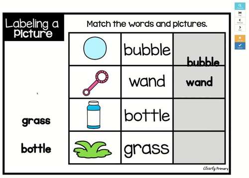 Spring Label a Picture | Boom Cards™ by Clearly Primary | TPT