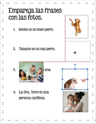 Spanish Placement of Adjectives Google Drive Activities Distance Learning
