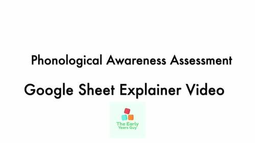 Pre-K -Phonemic Awareness AUTOMATED assessment BUNDLE (Based on Heggerty)
