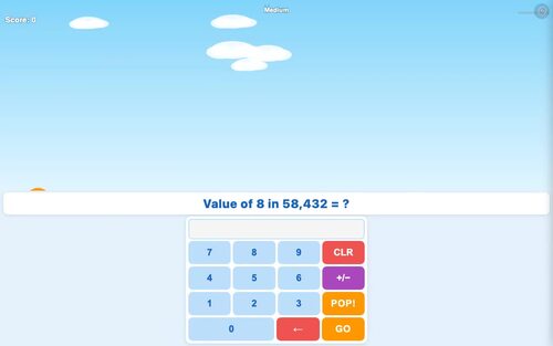 4th Grade Place Value Math Game | No Prep Math Practice by Kick My Math