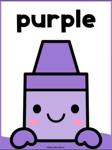 Color Words Posters | Crayon Color Posters | Color Names Classroom Decor