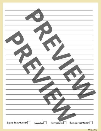 Escritura mes de diciembre en español - December Writing Prompts in Spanish