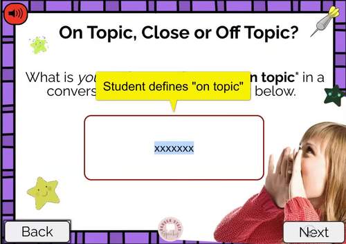 Boom Topic Maintenance Stay On Target! by Badger State Speechy | TPT