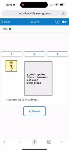 Boom Cards™ AAC Core Word Activity Grocery Store Life Skills Speech ...
