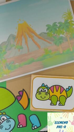 Build A Dinosaur Morning Tub Activity by ElemenoPreK | TPT