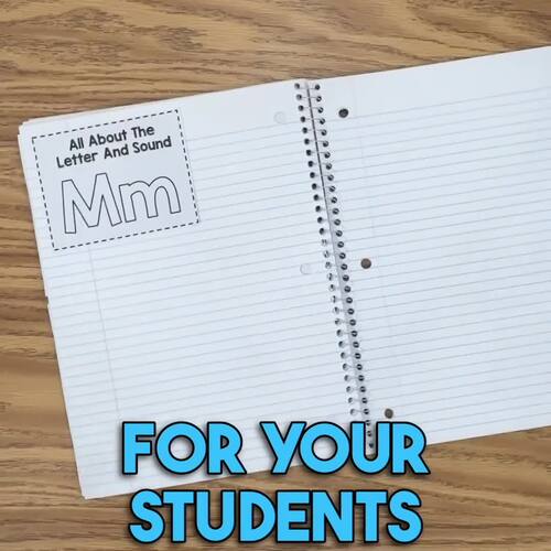 Alphabet Interactive Notebook Activities, Tracing Worksheets, Writing ...