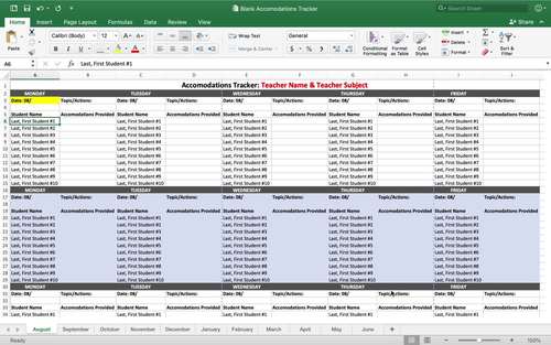 Accommodation Tracker - How do I use this thing?! by Science and the OCC